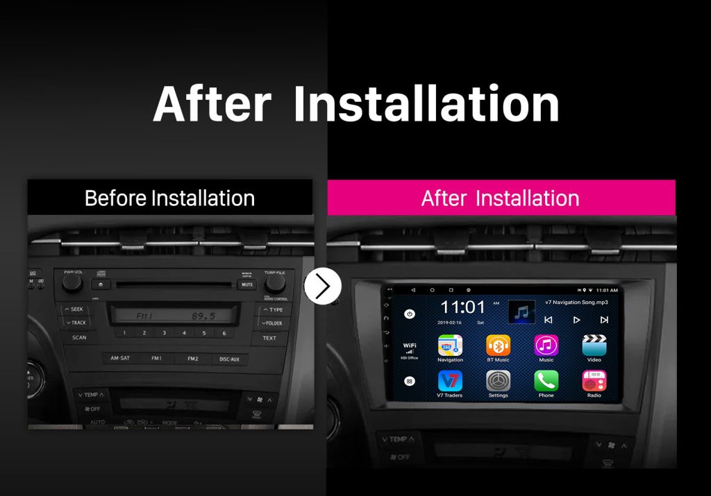 Prius Android Multimedia Navigation Panel LCD IPS Screen - V7 LCD Panel ...