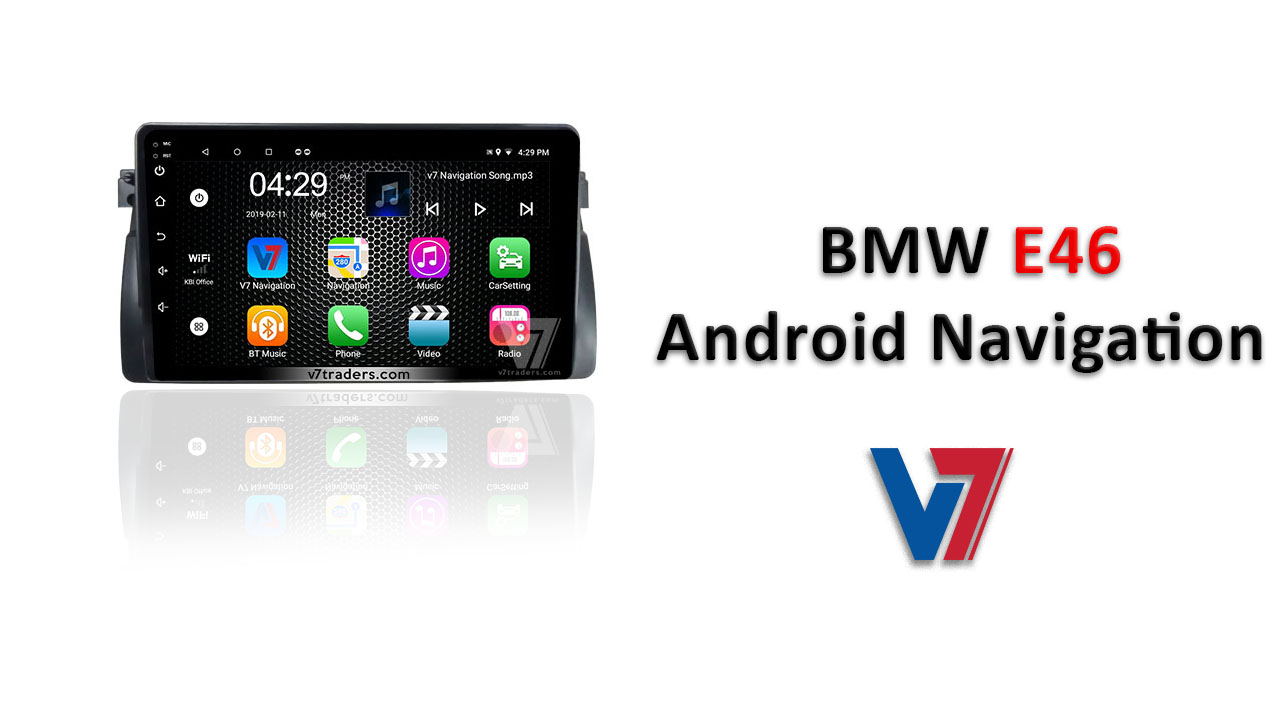 BMW E46 Android Multimedia Navigation Panel LCD IPS Screen - V7 Android ...